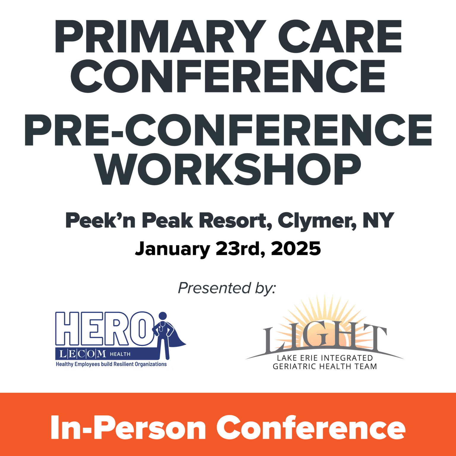 Pre-Conference Workshop 2025 – LECOM CME Conferences